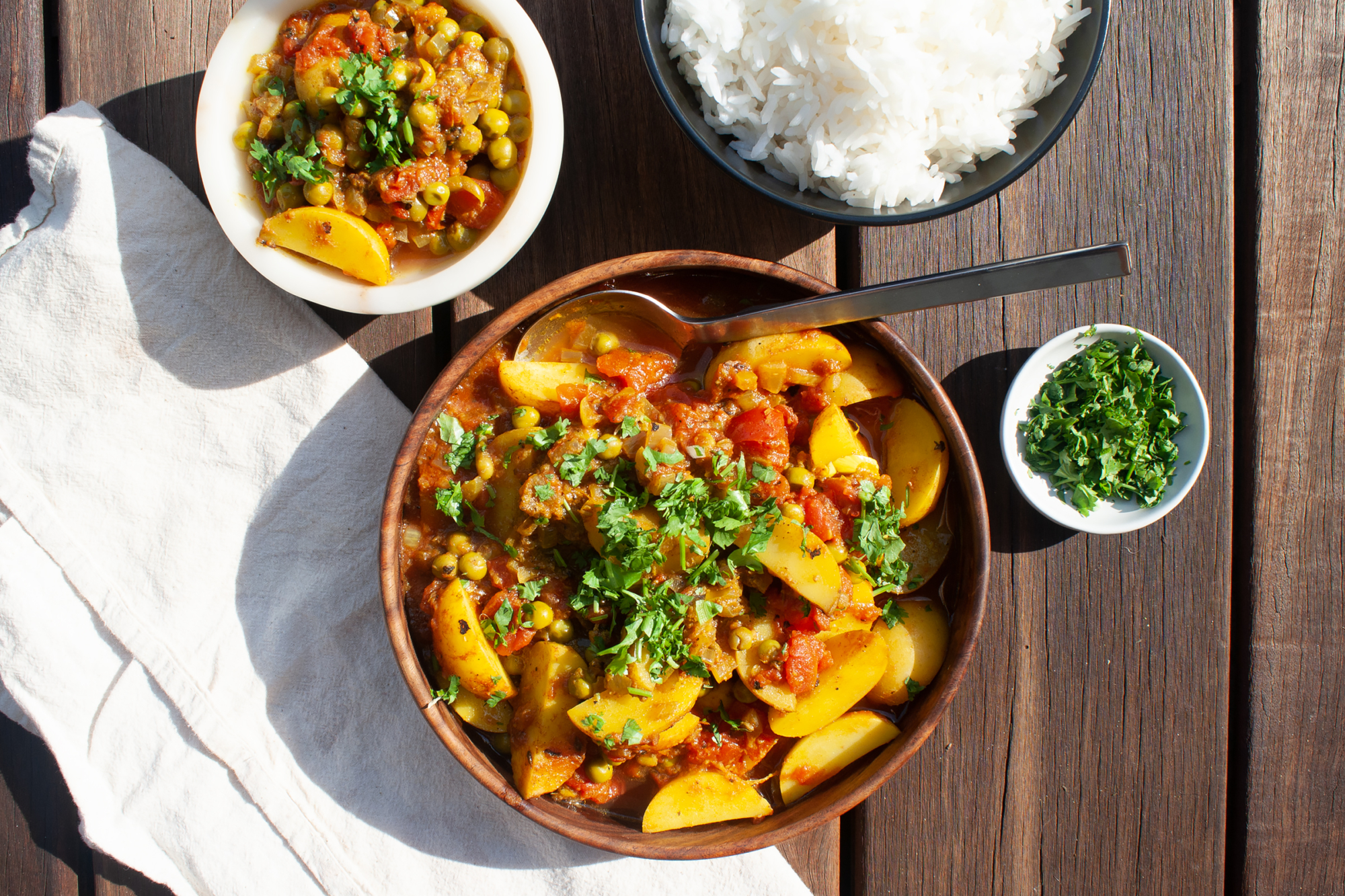 Aloo Matar with Basmati Rice – Recette Magazine