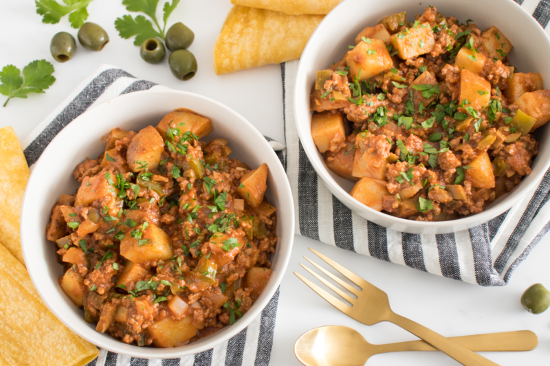 Beefy Picadillo with Spanish Olives and Potatoes – Recette Magazine