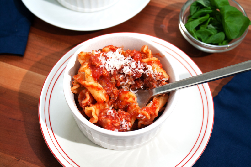 Sausage Ragu with Pasta – Recette Magazine