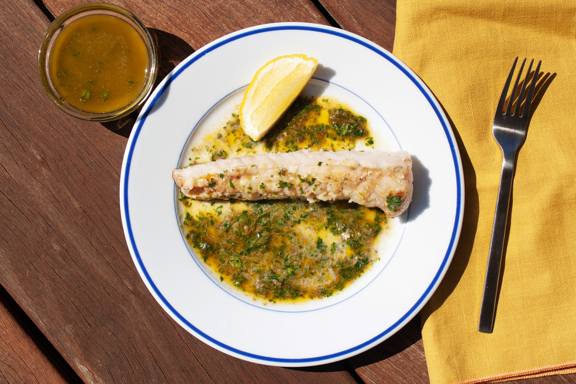 Monkfish with Caper Herb Sauce – Recette Magazine