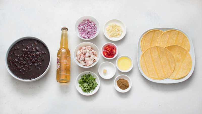 Borracho Black Bean Tostadas – Recette Magazine