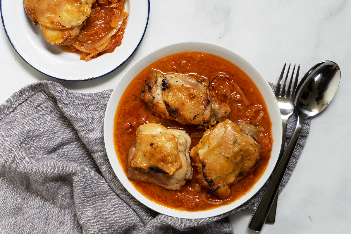 Roast Chicken with Vodka Sauce – Recette Magazine