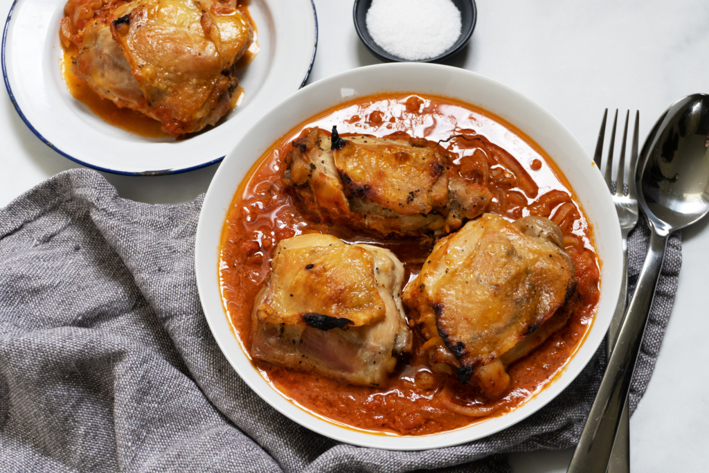 Roast Chicken with Vodka Sauce – Recette Magazine