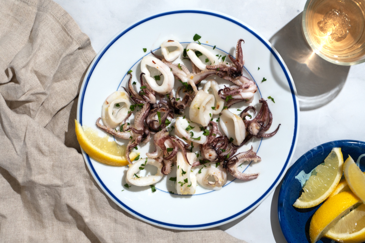 Lemon Garlic Squid – Recette Magazine