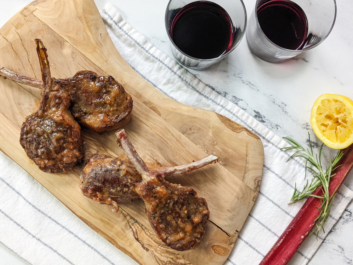 Apricot & Rhubarb Glazed Lamb Chops – Recette Magazine