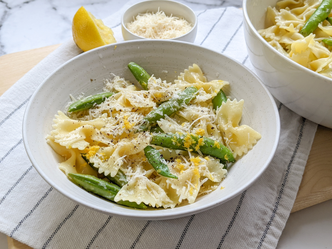 Sugar Snap Pea and Lemon Pasta – Recette Magazine