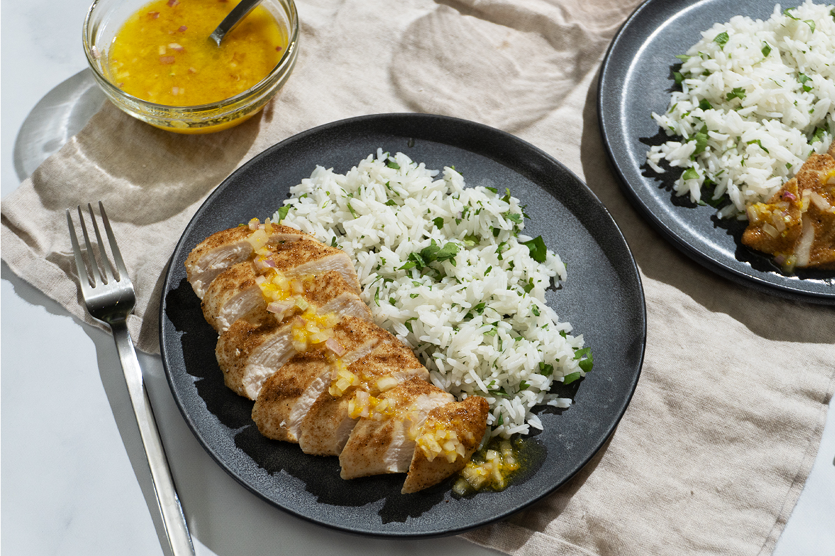 Citrus Glazed Chicken with Cilantro Rice – Recette Magazine
