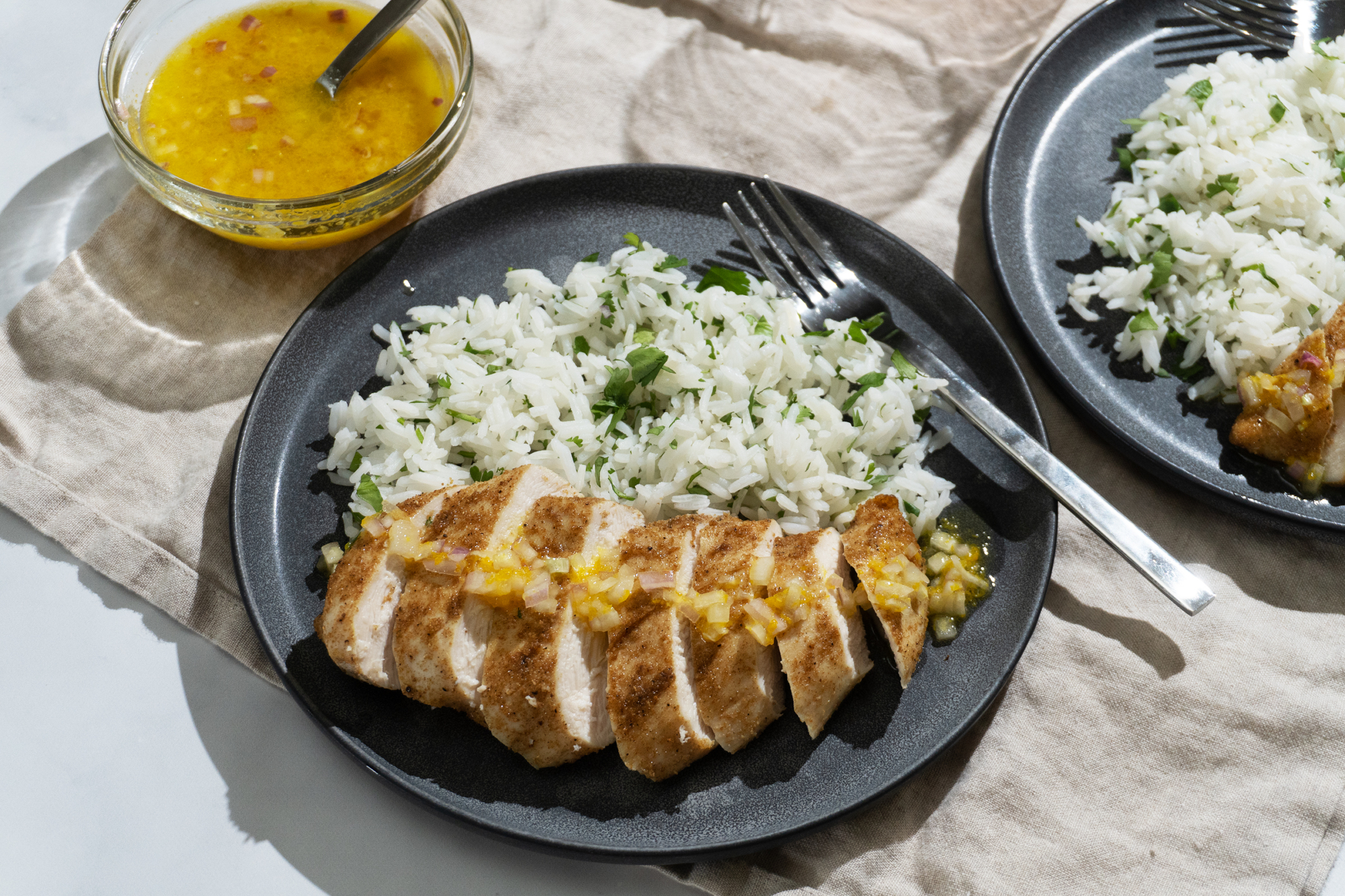 Citrus Glazed Chicken with Cilantro Rice – Recette Magazine