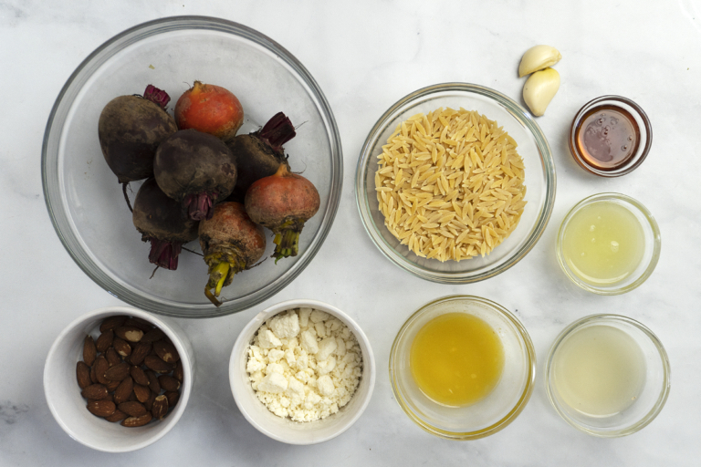 Citrusy Roast Beets Over Orzo – Recette Magazine