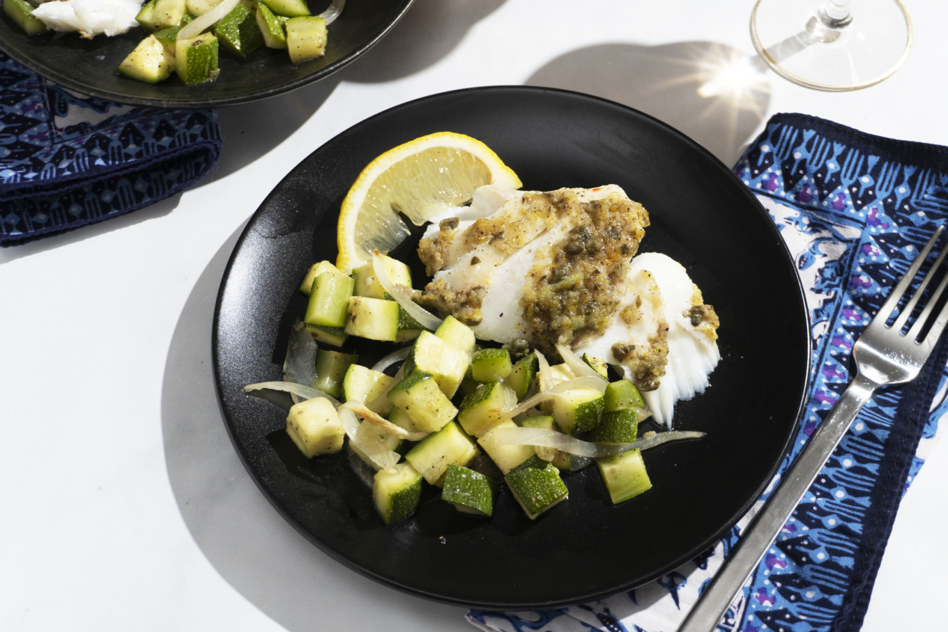 Lemon Garlic Cod with Roast Vegetables – Recette Magazine
