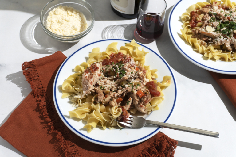Hearty Chicken Ragout with Buttered Noodles – Recette Magazine