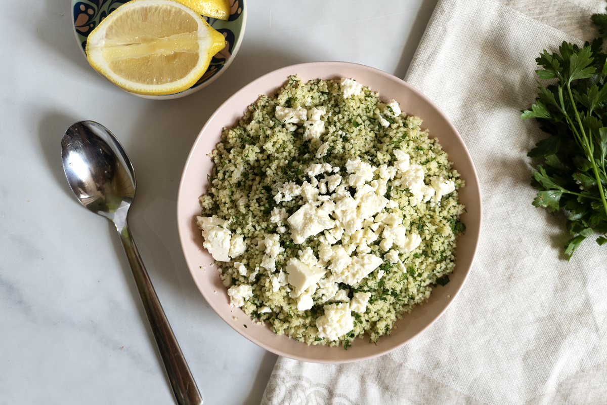 Buttery Couscous with Feta & Herbs – Recette Magazine