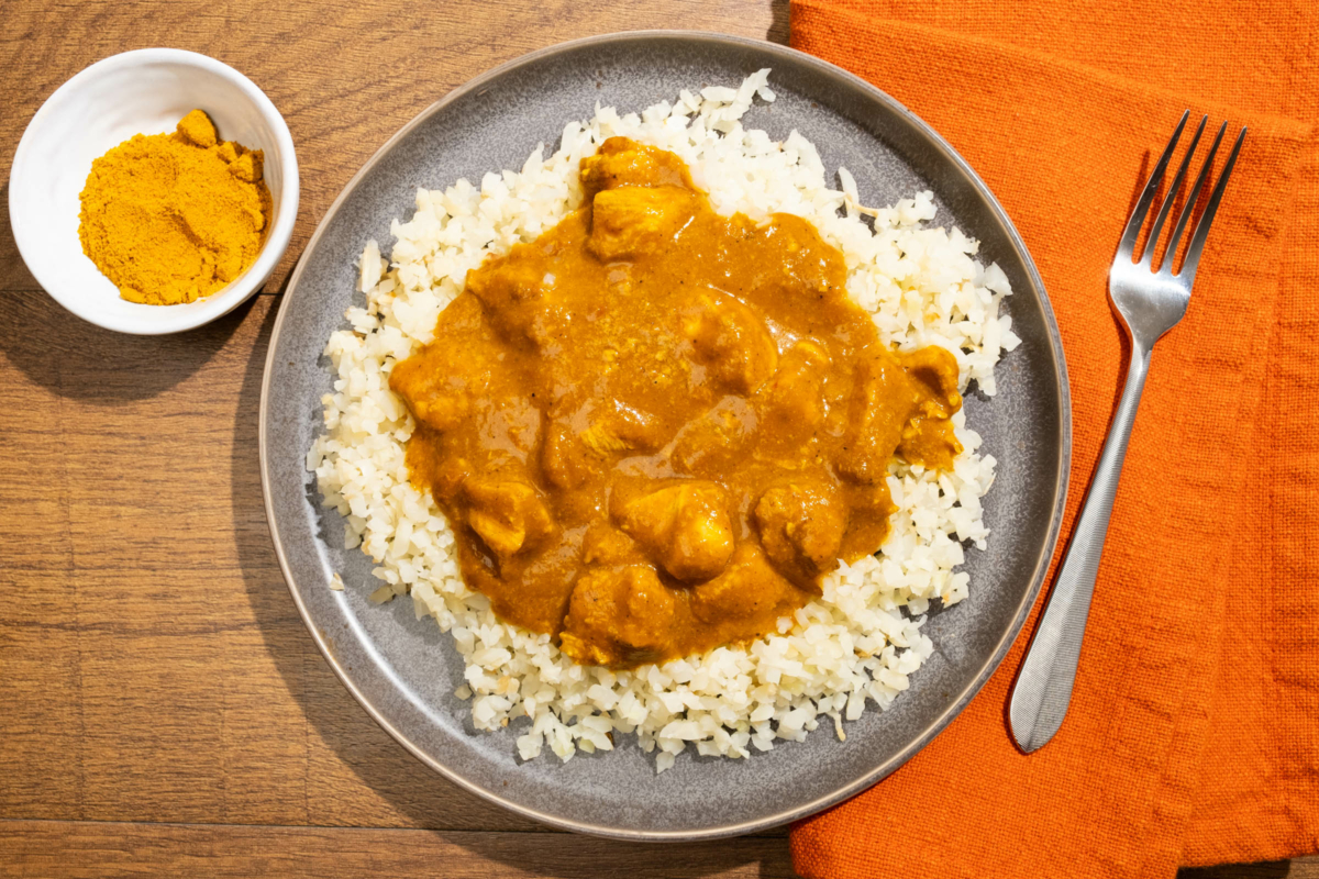 Meal Card Chicken Vindaloo With Cauliflower Rice Recette Magazine