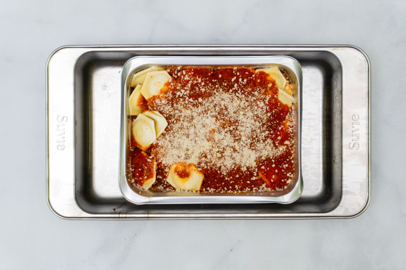 Meal Card: Mini Cheese Ravioli with Green Beans – Recette Magazine