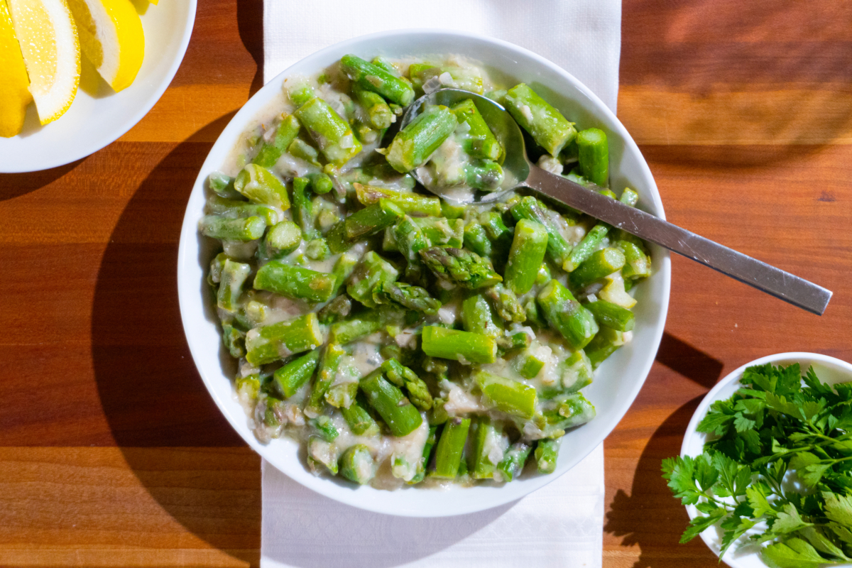 Meal Card: Roasted Asparagus with Lemon Beurre Blanc – Recette Magazine