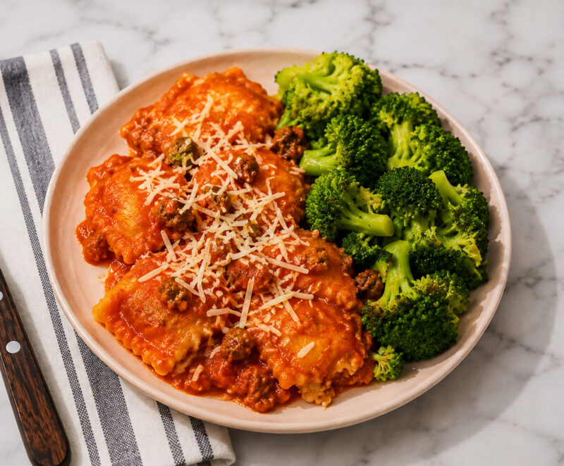 Meal Card: Vodka Cream Ravioli – Recette Magazine